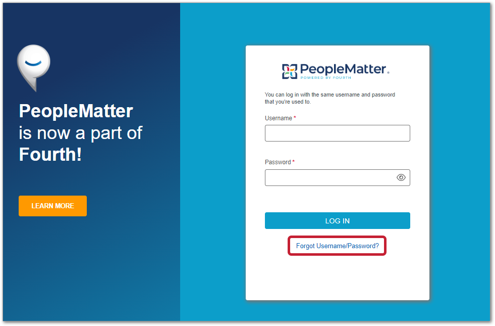 PeopleMatter: I forgot my password. What do I do? – PeopleMatter