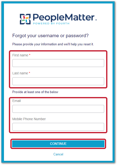 PeopleMatter: I forgot my password. What do I do? – PeopleMatter