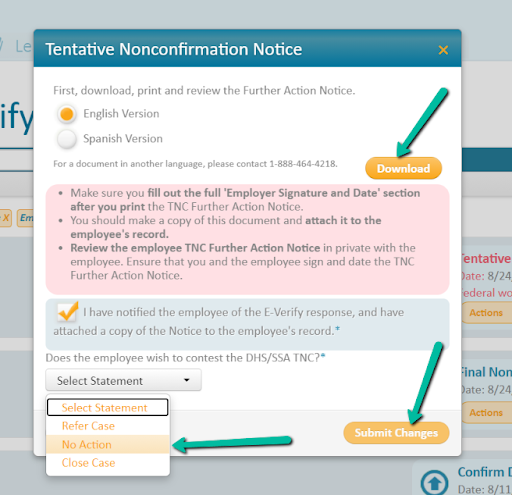 PeopleMatter: E-Verify: How do I process a Tentative Nonconfirmation ...