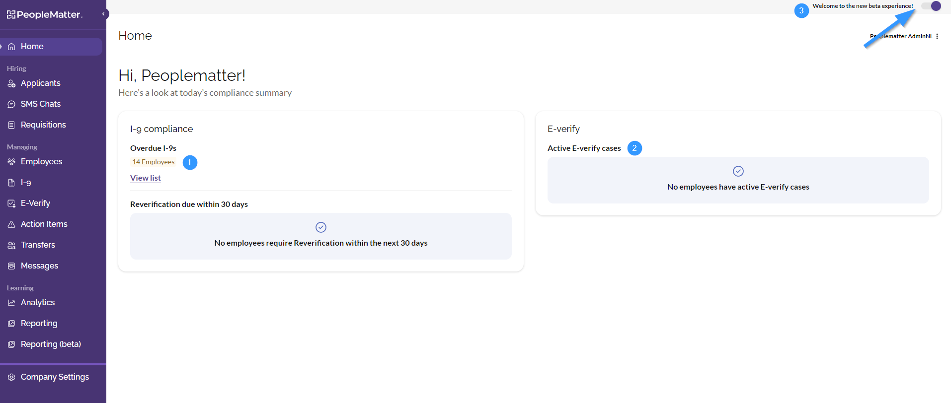 PeopleMatter: Administrators: How do I Navigate my Dashboard ...