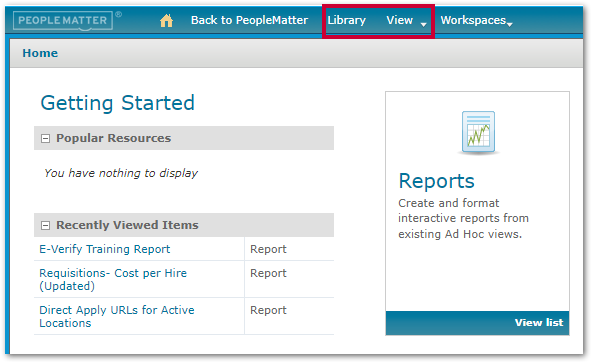 PeopleMatter: How do I Access Reports? – PeopleMatter