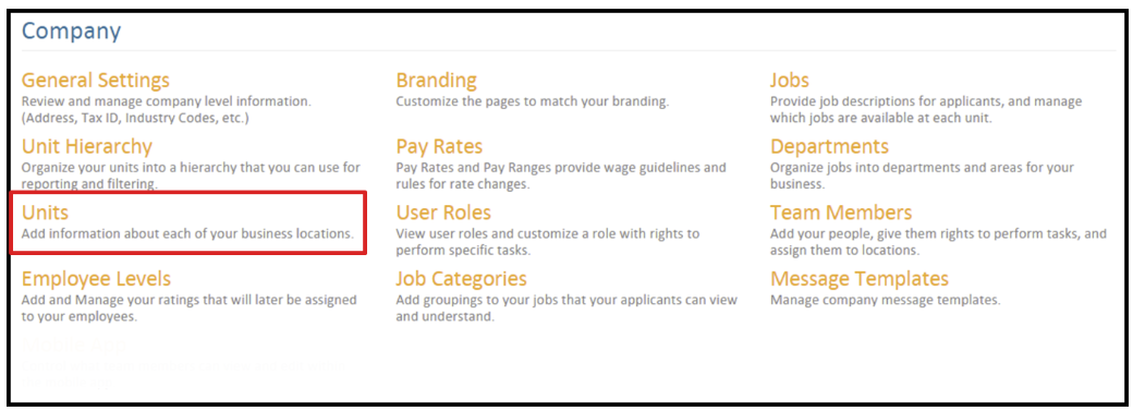 PeopleMatter: Administrators: Units: How do I Manage my Locations ...